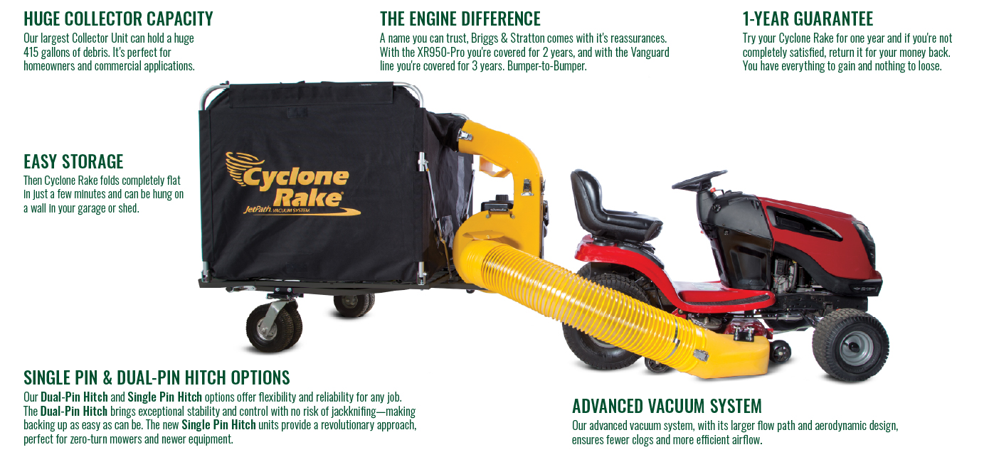 America's #1 Lawn and Leaf Vacuum | Cyclone Rake