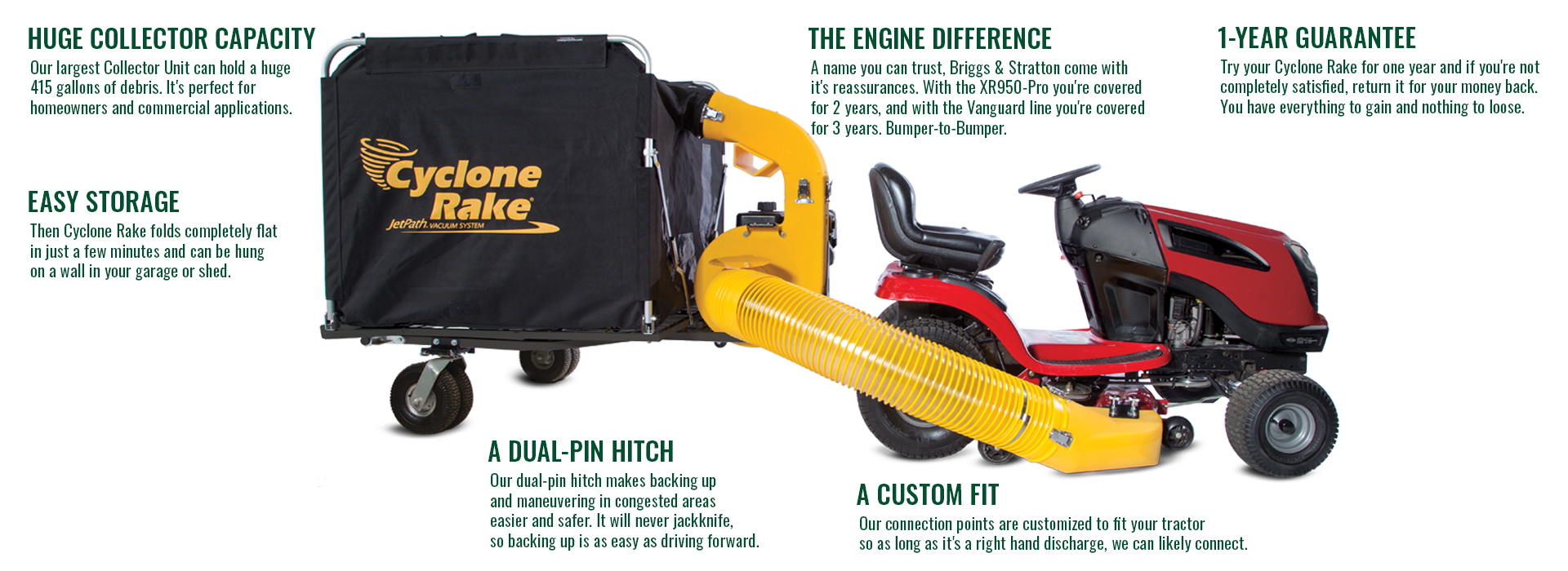 America's #1 Lawn and Leaf Vacuum | Cyclone Rake